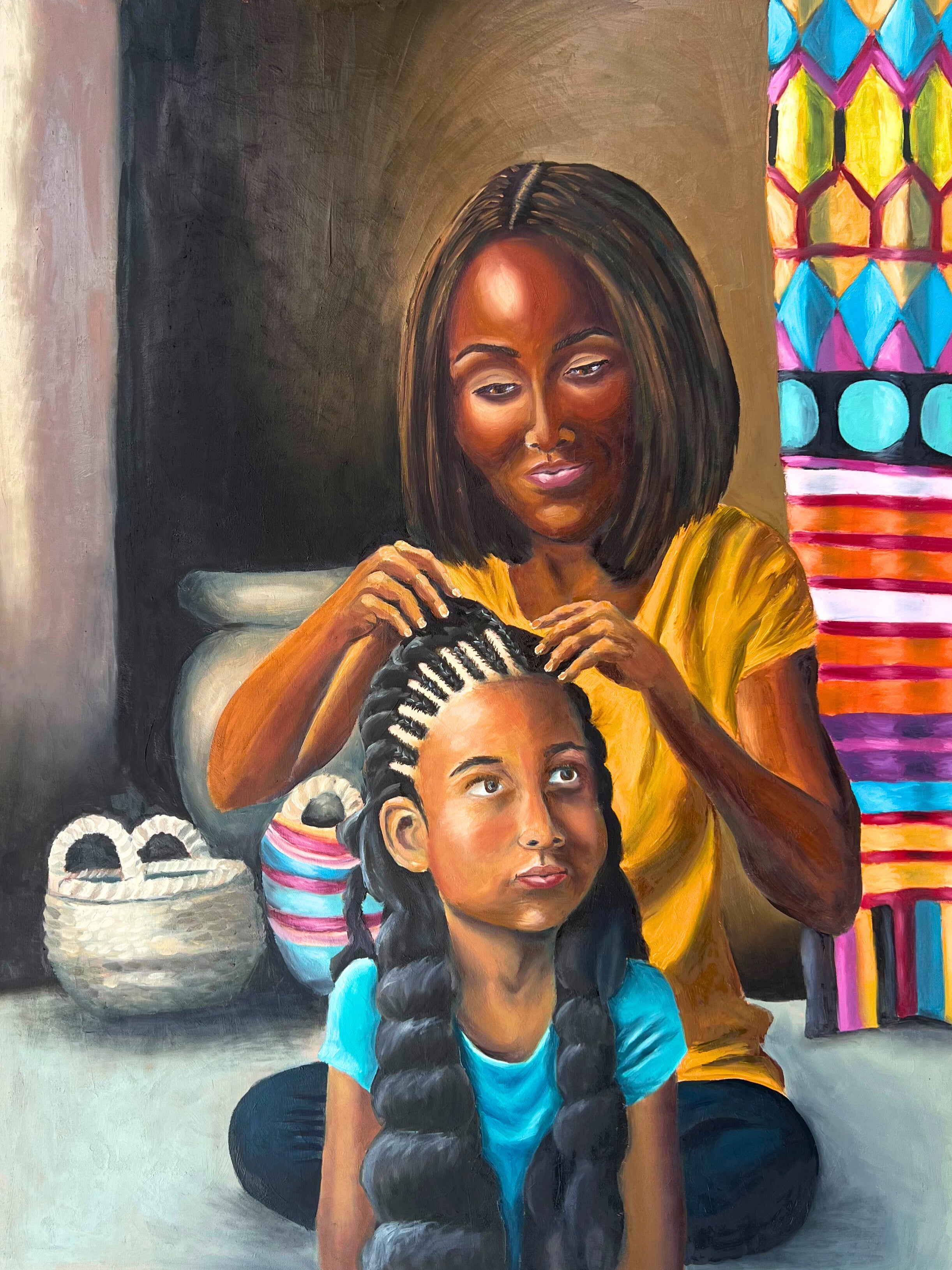 The Love That She Braids by Janelle Allen - Brenda McMahon Gallery