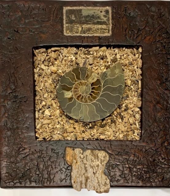 Ammonite Wall Panel by Susan Livingston - Brenda McMahon Gallery
